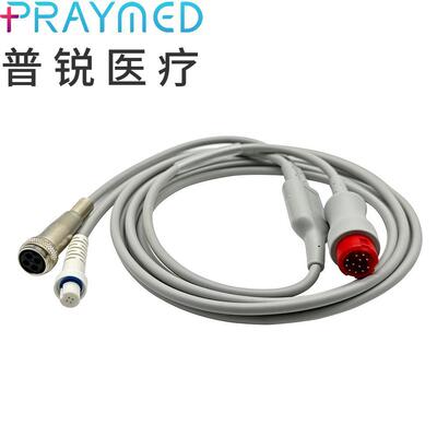 兼容迈瑞PM、IPM、MEC监护仪CO心排量12针主电缆主流旁流电缆温度