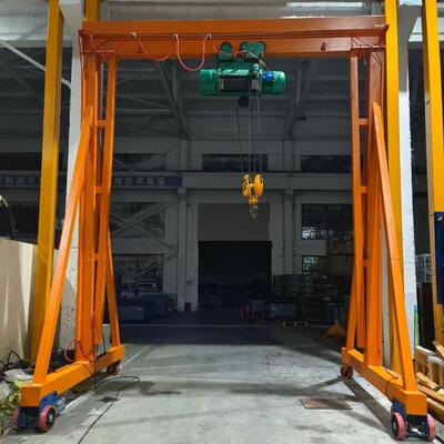 龙门架电动小型无万轨万向LQD移动龙门式架 向轮手推移动简易龙门