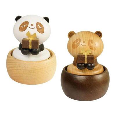 Wind up Musical Box Rotating Panda Music Box Classical