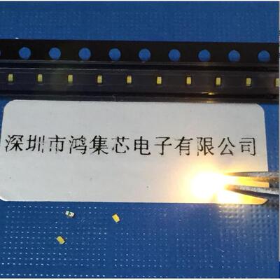 0402暖白色高亮暖黄贴片SMD微型1005方扁形指示LED灯珠发光二极管