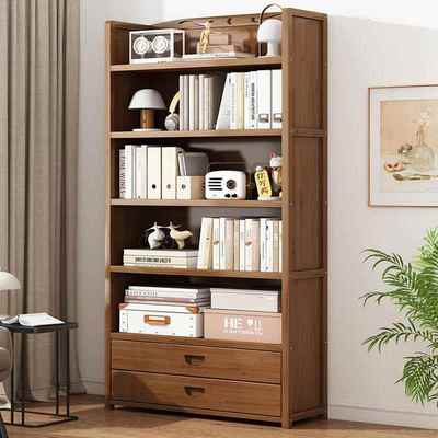 书架落地多层物置架柜书纳子家HSA用简易客厅学生书本收储物架