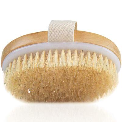 1pcs Exfoliating Wooden Body Massage Shower Brush Natural