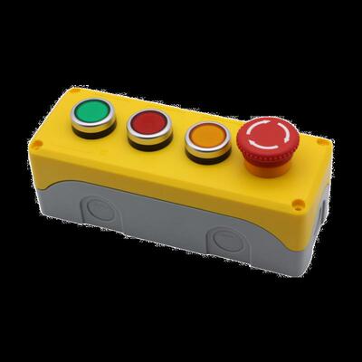 防水按钮盒开关盒指示灯盒IP66盒12345孔按钮盒22mm开关盒急停盒