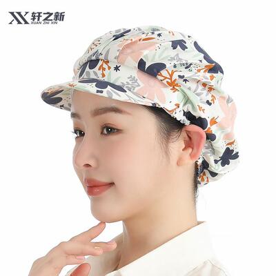 家用厨房专用帽子做饭炒菜防油烟防尘帽女士透气车间工厂厨师餐厅