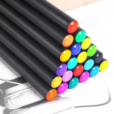 跨48色软头水彩套OYS境装儿童绘画笔彩笔笔笔漫画水彩软毛毛笔现