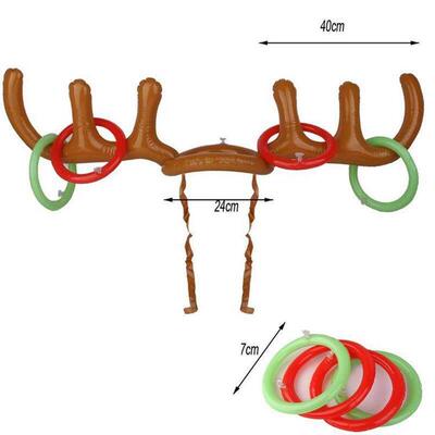 Santa Funny Reindeer Antler Christmas Toy Inflatable