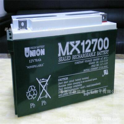 UNION友联蓄电池JMX12700太阳能、风能发电储能系统12V70Ah电轨道