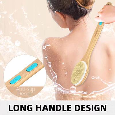 Shower Brush Long Handle Back Scrubber Body Exfoliator