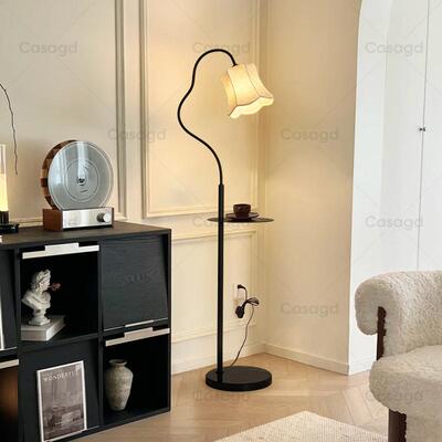 客厅沙发法式复古饰布艺体落地灯卧室高装级66295感置物围架一氛