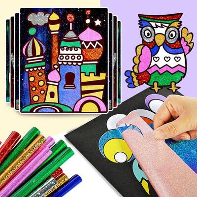 DIY Cartoon Magic Transfer Painting Crafts for Kids Arts and
