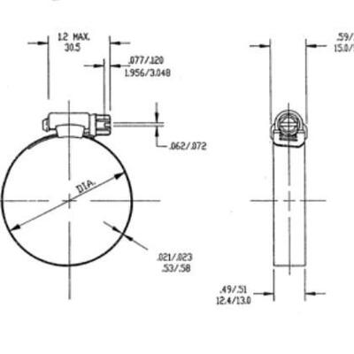 PRECISION BRAND 300系列B-HSP Series软管夹 卡箍 抱箍