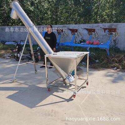 玉米小麦自动化软管吸粮机移动升降蛟龙提升机小型抽料机