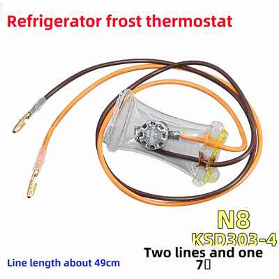 原装冰箱除霜恒温器Ksd303A-7°2线负7度双金属片传感器配件