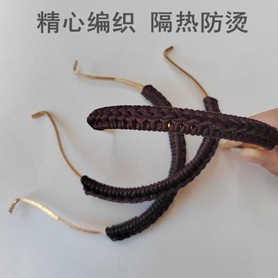 黄铜把手提梁壶手柄配件茶壶陶瓷壶玻璃壶防烫提手实心全铜茶把柄