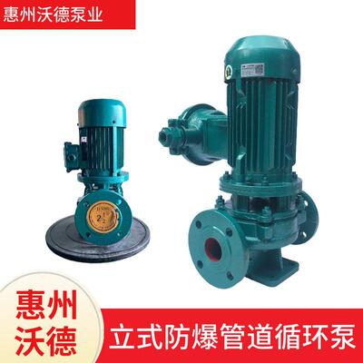 GDB100-250立式管道防爆泵 大流量扬程工业排水泵 冷冻水循环泵