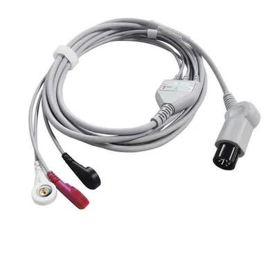 兼容迈瑞PM9000 PM8000 MEC1000 监护仪心电导联线一体3导连接线