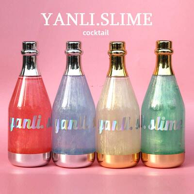 鸡尾酒黏液成品手工制作网红珠光发泡胶快手仙女少女减压黏液