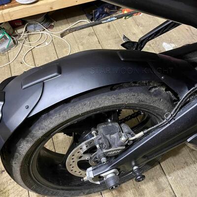 适用凯旋三叉戟660机车改装后挡泥板加长Trident 660后挡泥板