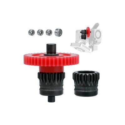 创想Ender3精灵S1硬化钢DLC纳米涂层挤出机齿轮送料套件一体双齿