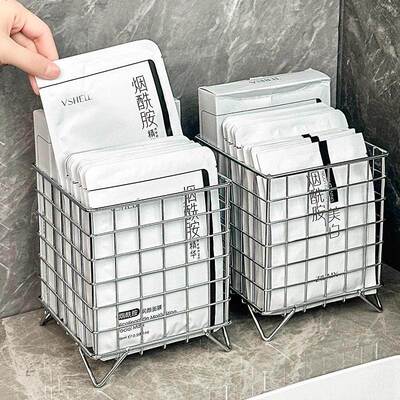 Creative Iron Storage Basket for Office and Dormitory, Large