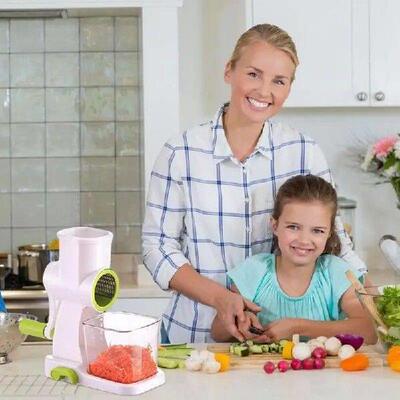 Cheese Shredder Hand Crank Vegetable Chopper With 3