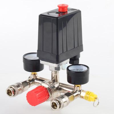 静音空压机支架压力控制开关总成巴马可调节出气阀门175psi0.8Mpa