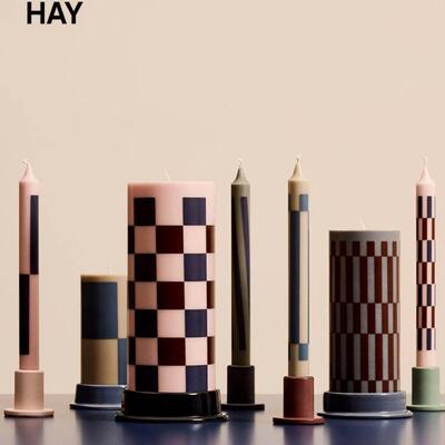 【2024AW新品】HAY Tube Candleholder北欧风陶瓷烛台装饰摆件