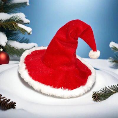 Christmas Hat, Santa Hat Holiday for Adults Unisex Comfort