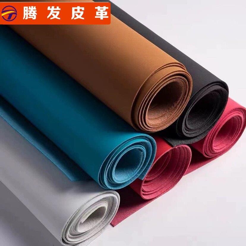 磨砂空间皮革皮革织物Pu皮革加厚硬袋手工DIY皮革织物人造皮革