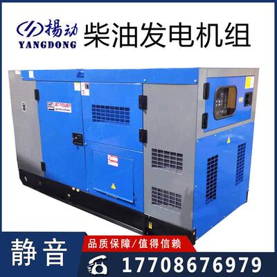 柴油发电机组15/16KW千瓦无刷静音带四保护扬动动力 有刷18.75KVA