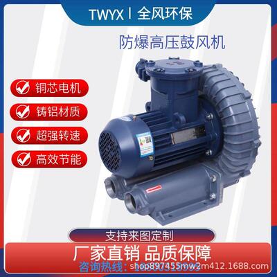 工业防爆鼓风机FB-107.5kw隔爆防腐风机化工通风气体输送气泵