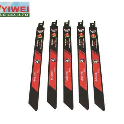 黑色含钴M42马刀往复锯片S1122EF厚金属板槽钢切割机锯条手持电锯