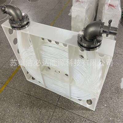 PFA冷热交换器微型圆筒式PFA毛细管换热器管壳PFA冷热交换换热器