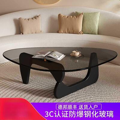 玻璃茶客厅家用小户型现代简约轻SJK-1极简小奢创桌几子意网红茶