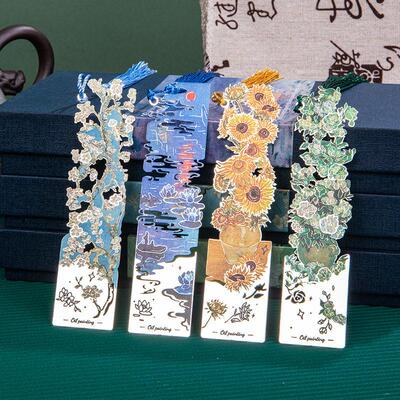 Oil Painting Style Vintage Famous Paintings Metal Bookmarks