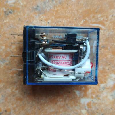 中间继电器IEC255 5A MY2N-J AC220V DC24V 12V 小型8脚二开二闭
