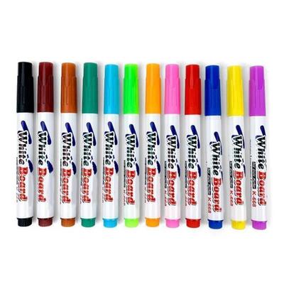 12 Colors Whiteboard Markers Erasable Colorful Marker Pens L