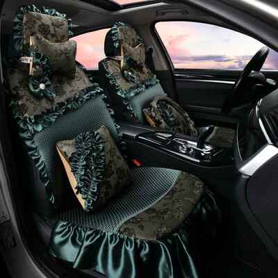 网红汽蕾车坐垫pxx12943四季通用包围座套丝布艺全冰丝车座套椅女