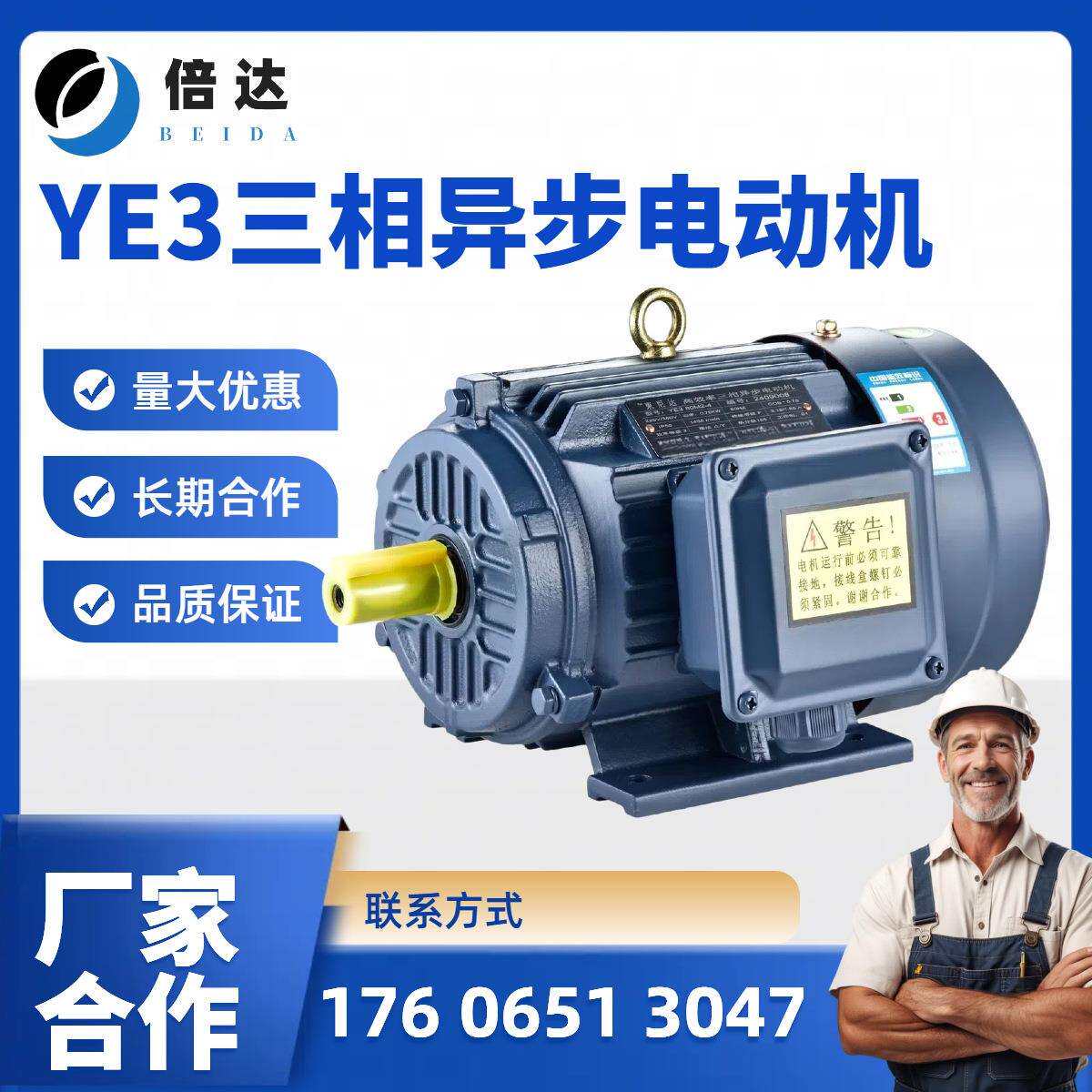 倍达 三相异步电动机全铜//./.立卧式马达