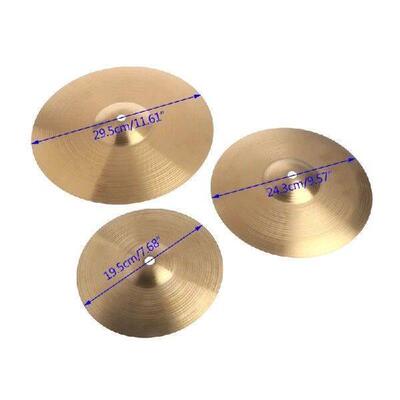 Beginner Copper Alloy Crash Cymbal Drum Durable Brass