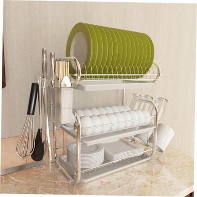 dish drying rack storage kitchen cup holder organizer洗碗架