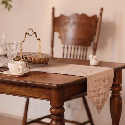 防水桌旗轻奢高级感Miss Peony欧美法式中式茶台桌垫防尘柜子盖布