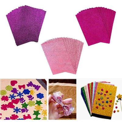 Foam Sponge Papers Glitter 10 Pack Handicraft Sheets for