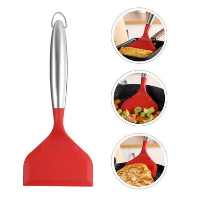 Silicone Frying Spatula Pancake Turner Grill Work Tools