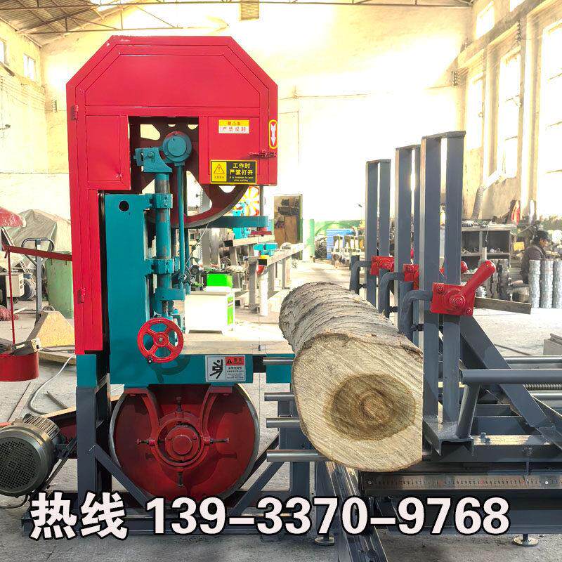 70带锯机木工机械免地基全自动跑车原木开 板机圆木开 料推台锯带