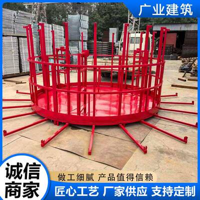 桥墩施工吊篮高空检查施工吊板作业平台桥墩圆形电动吊篮