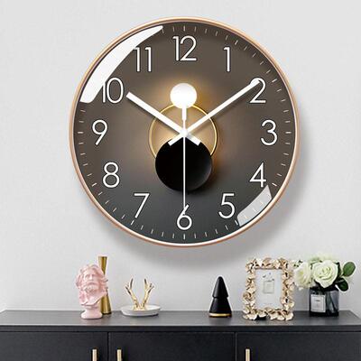 mute clock wall clock living room modern minimalist atmos