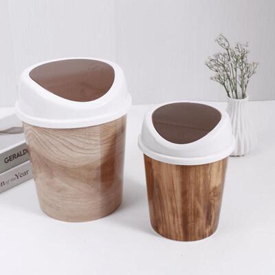 Thickened Office and Dormitory Pressed Trash Bin with Cartoo