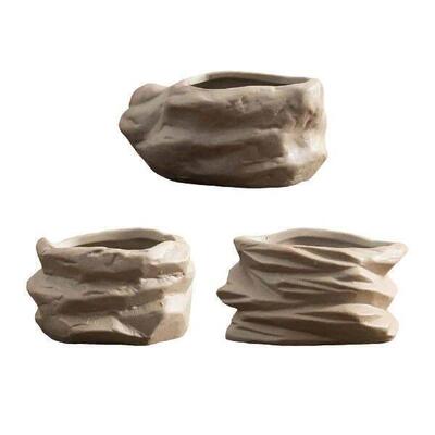 Ceramic Flower Pot Portable with Drainage Hole Potted for