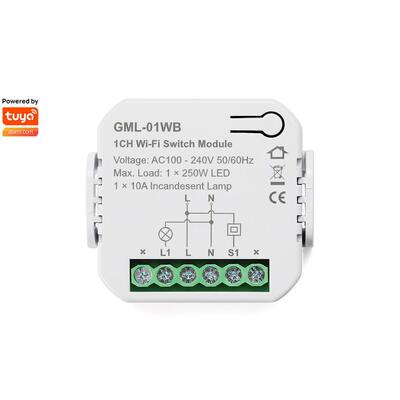 涂鸦智能 GML-01WBWi-F路i 通断1器 /2无线手机 App语音定时开关